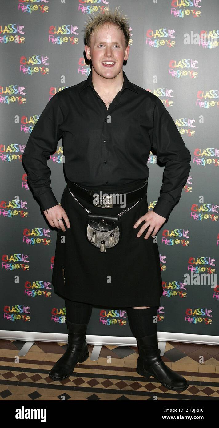 Nicky Spence backstage Stock Photo - Alamy