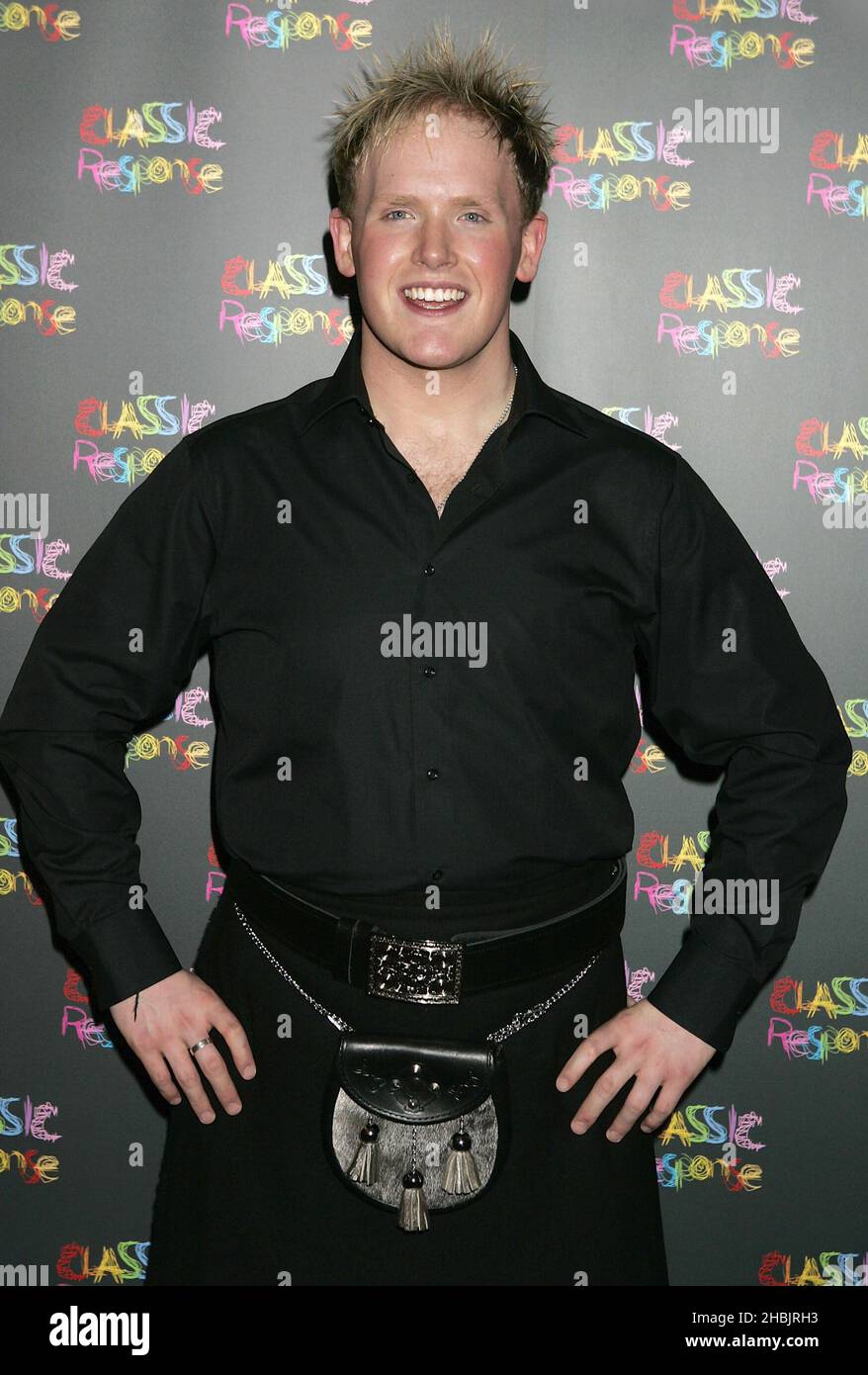 Nicky Spence backstage Stock Photo - Alamy