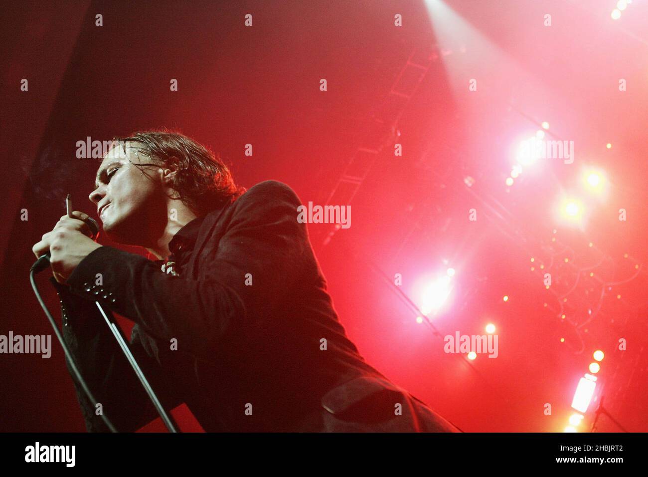 Ville Valo of Finnish goth-rock band HIM Stock Photo - Alamy