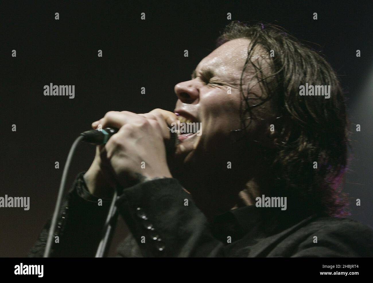 Ville Valo of Finnish goth-rock band HIM Stock Photo - Alamy