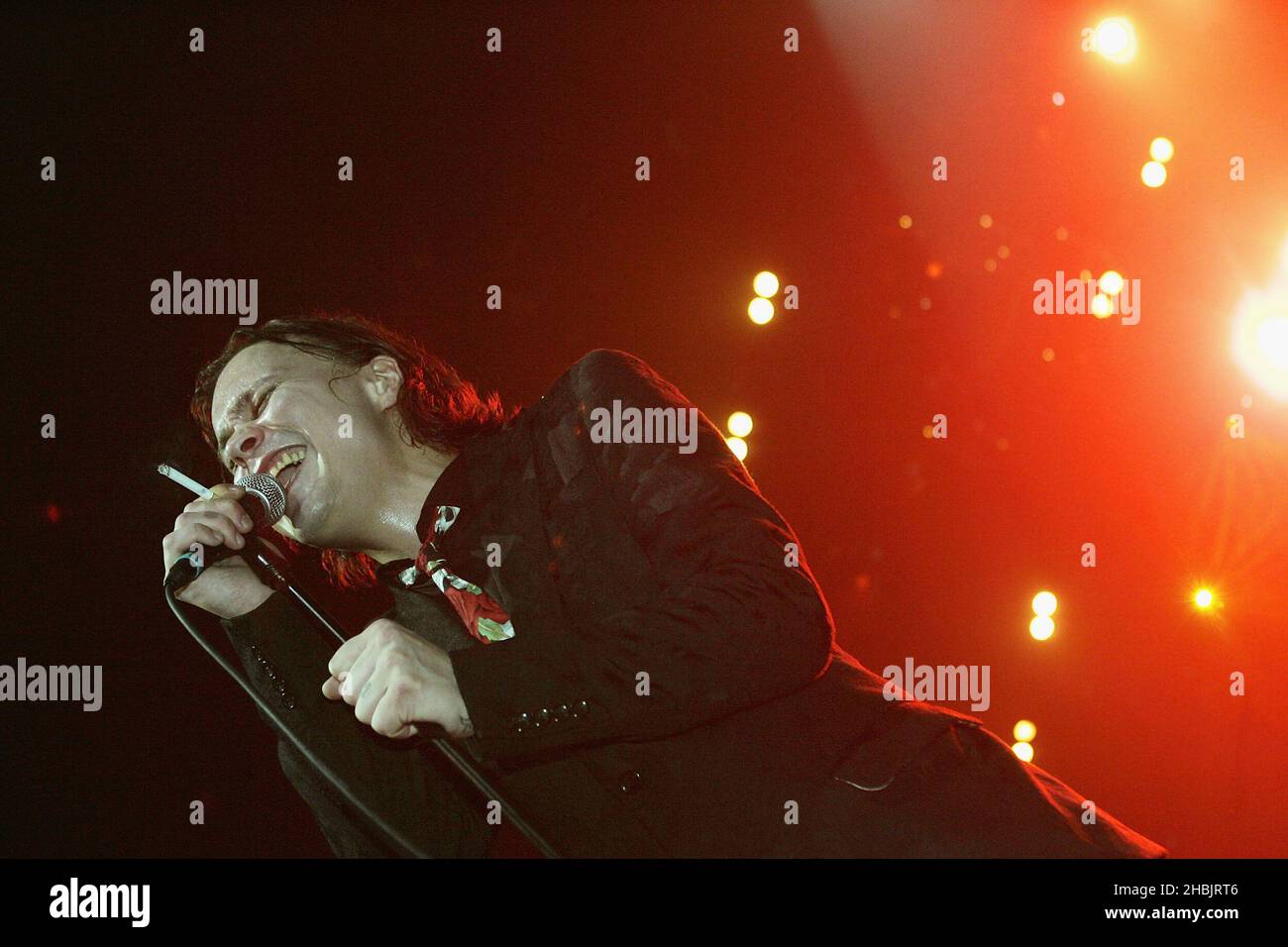 Ville Valo of Finnish goth-rock band HIM Stock Photo - Alamy