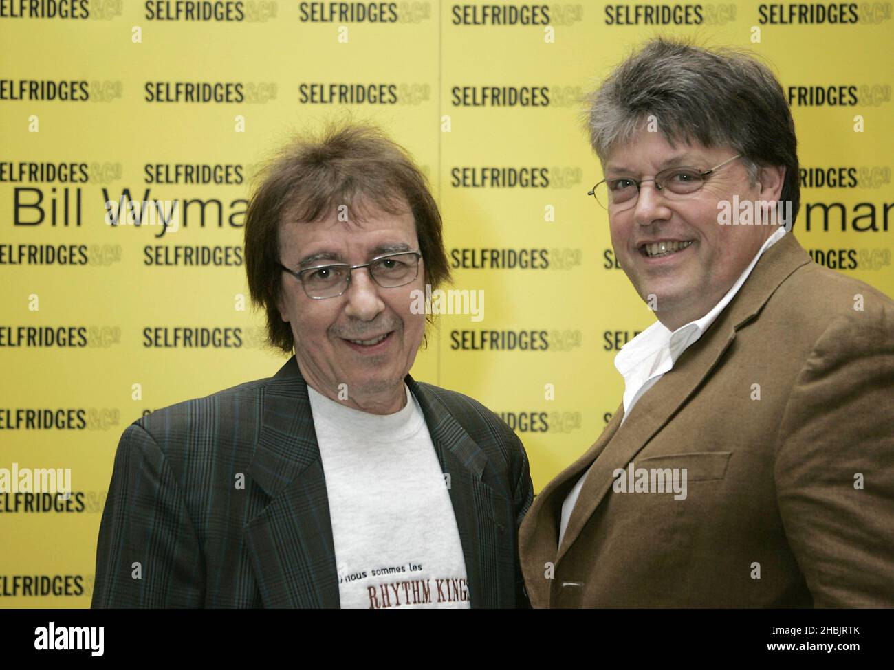 Rolling Stones musician Bill Wyman and Richard Havers sign copies of ...