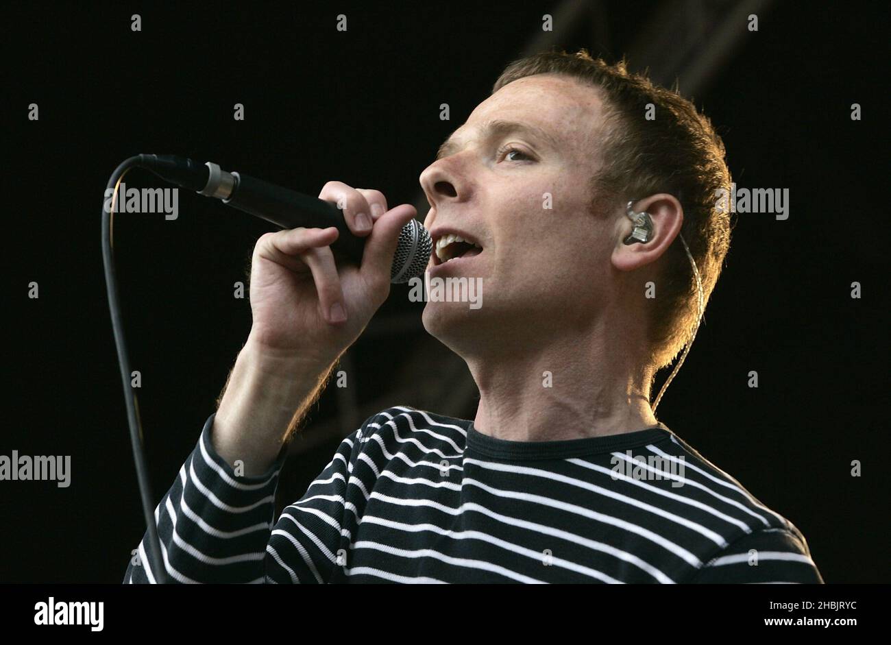 Stuart Murdoch of Belle and Sebastian performing Stock Photo - Alamy