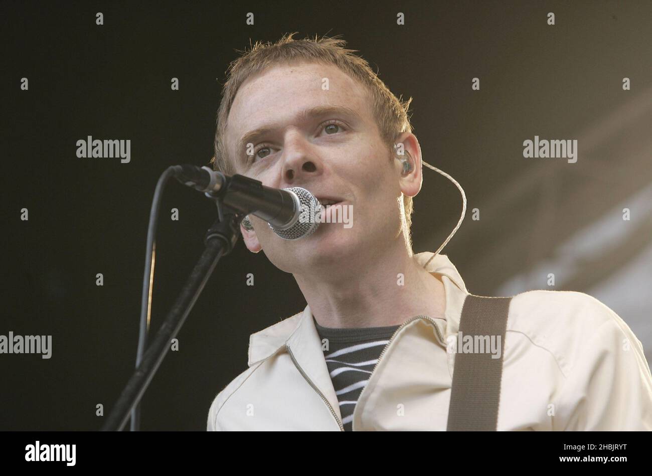 Stuart Murdoch of Belle and Sebastian performing Stock Photo - Alamy