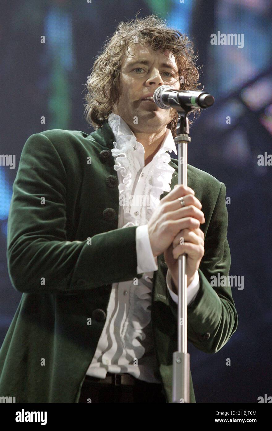 Howard Donald of Take That on stage Stock Photo - Alamy