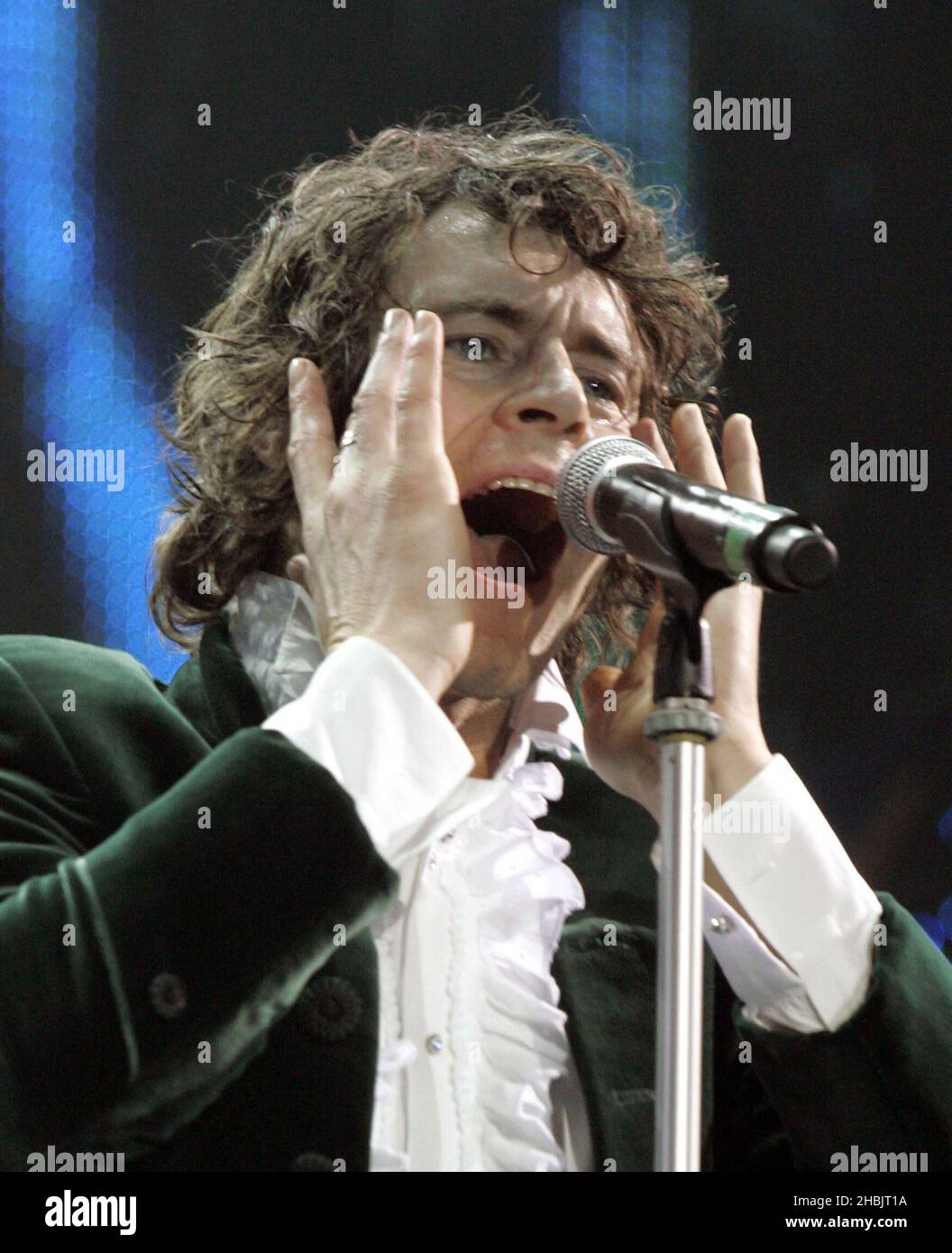 Howard Donald of Take That on stage Stock Photo - Alamy