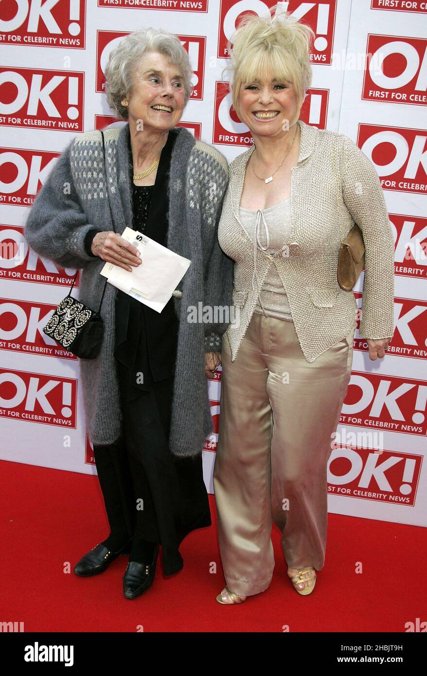 Hilda Braid and Barbara Windsor attending Stock Photo - Alamy