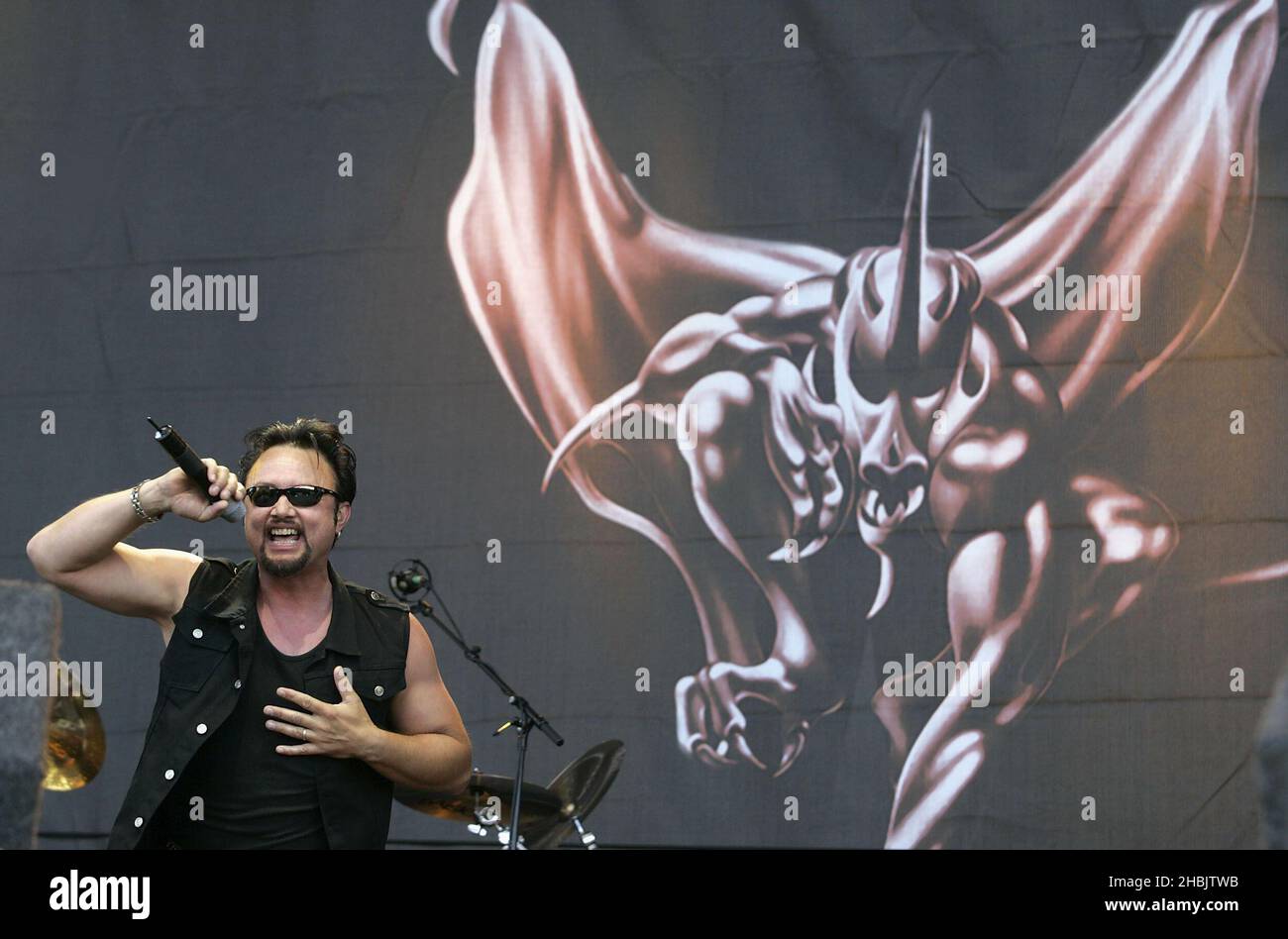 Geoff tate of queensryche on stage hi-res stock photography and images ...