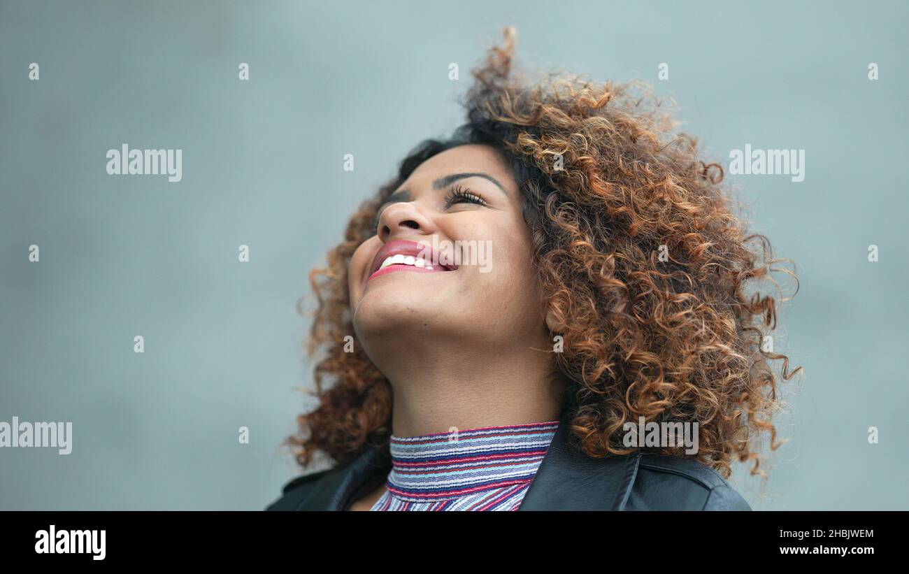 Brazilian woman portrait face close-up smiling Stock Photo - Alamy