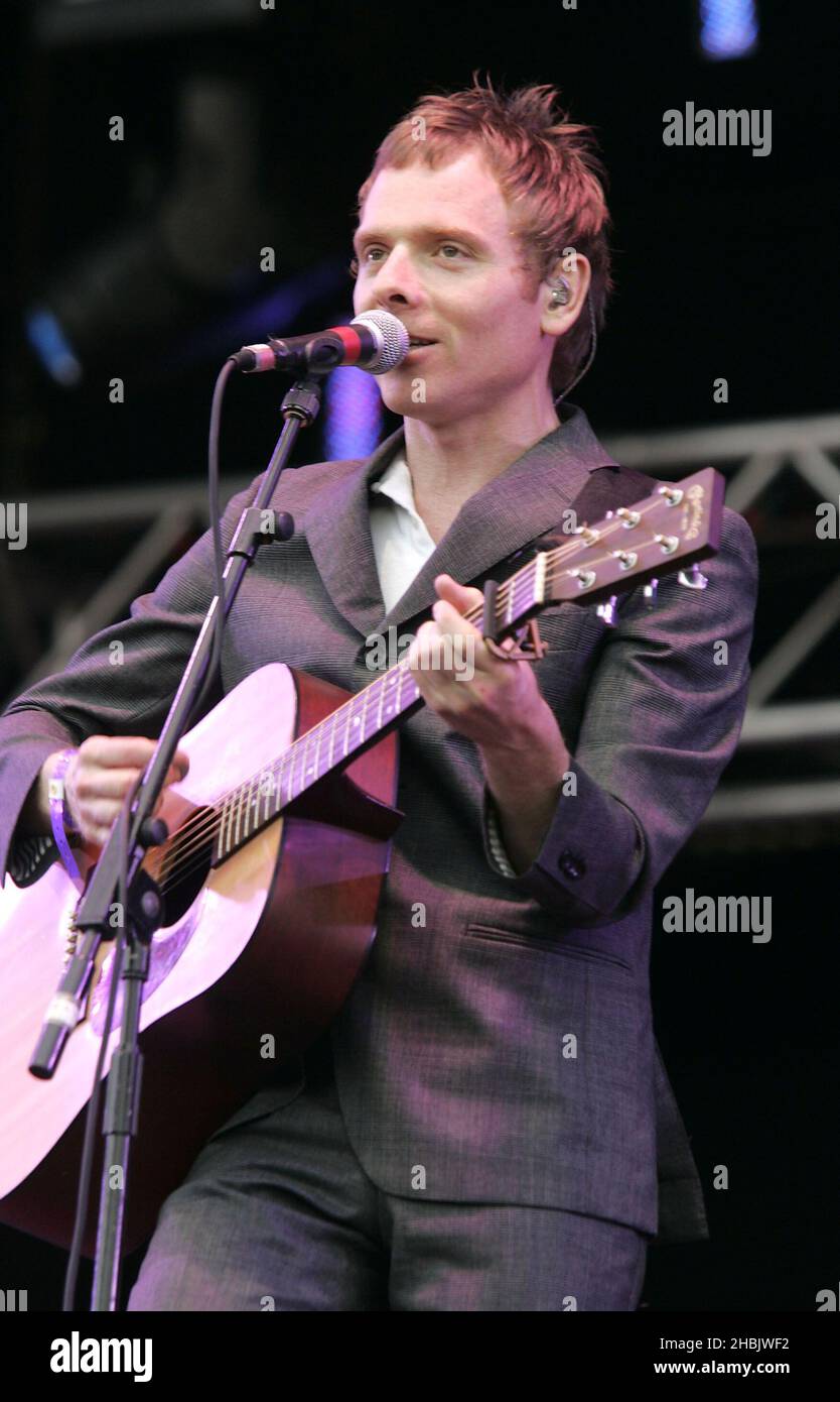 Stuart Murdoch of Belle and Sebastian performing Stock Photo - Alamy