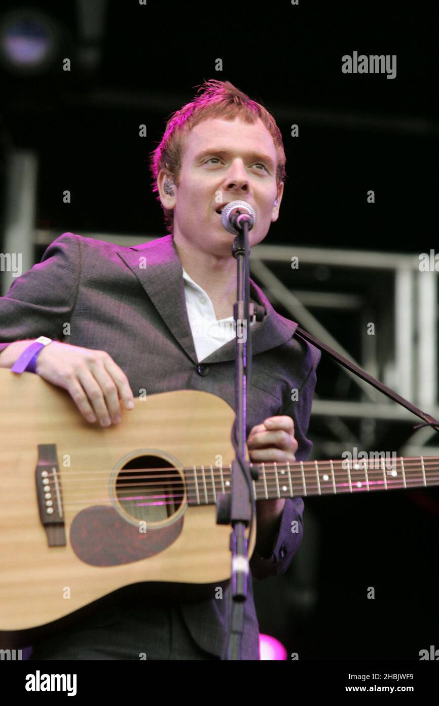 Stuart Murdoch of Belle and Sebastian performing Stock Photo - Alamy