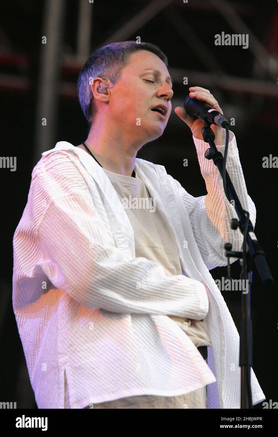Elizabeth Frazer performs with Massive Attack Stock Photo - Alamy