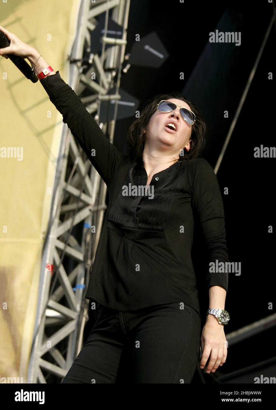 Sharleen Spiteri of Texas performing Stock Photo - Alamy