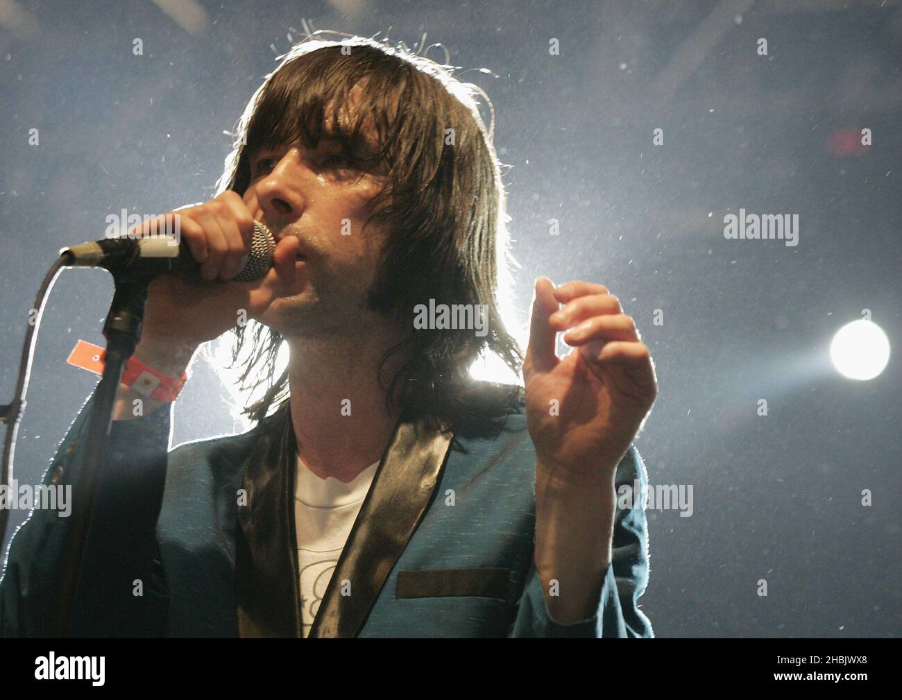 Bobby Gillespie of Primal Scream performing Stock Photo - Alamy
