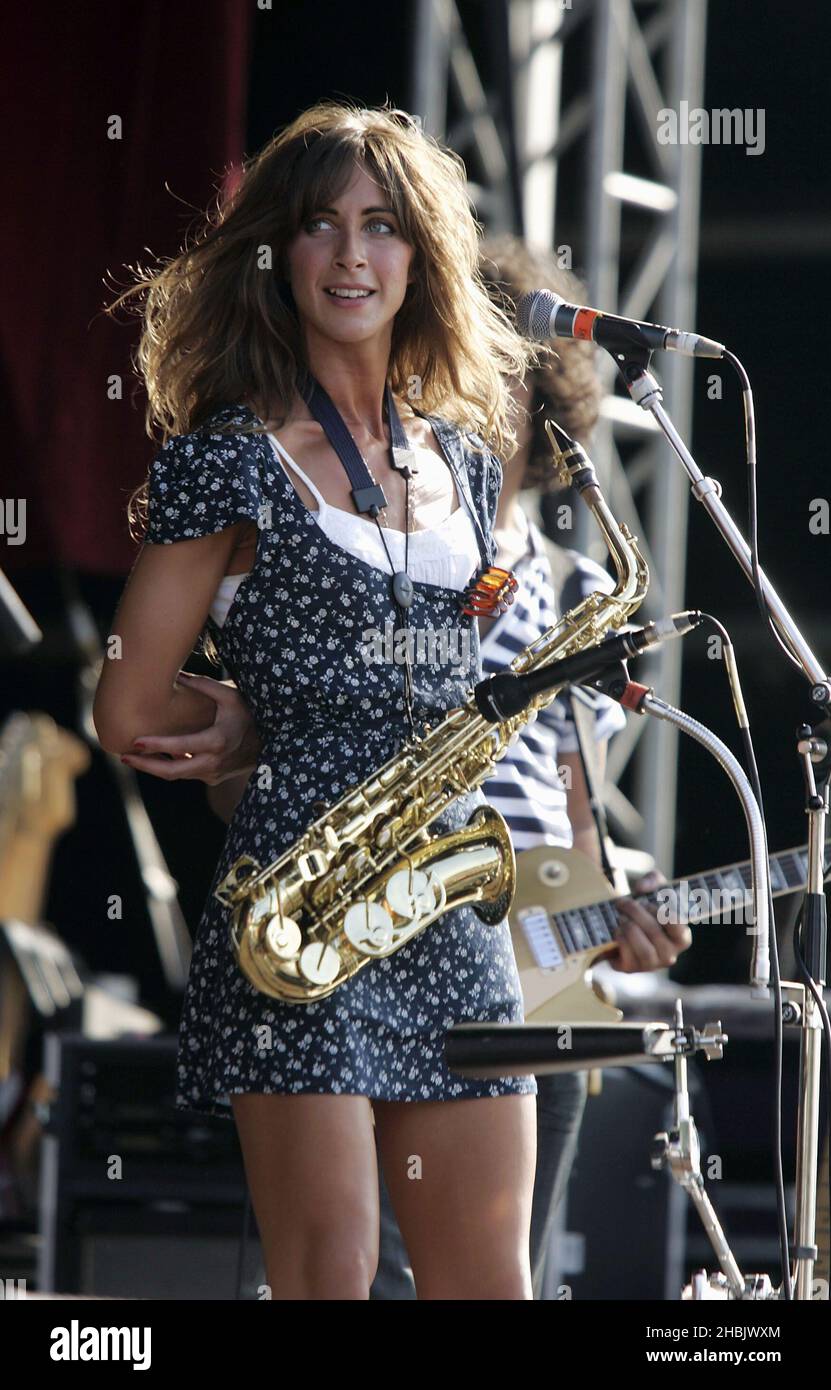 The Zutons performing Stock Photo - Alamy