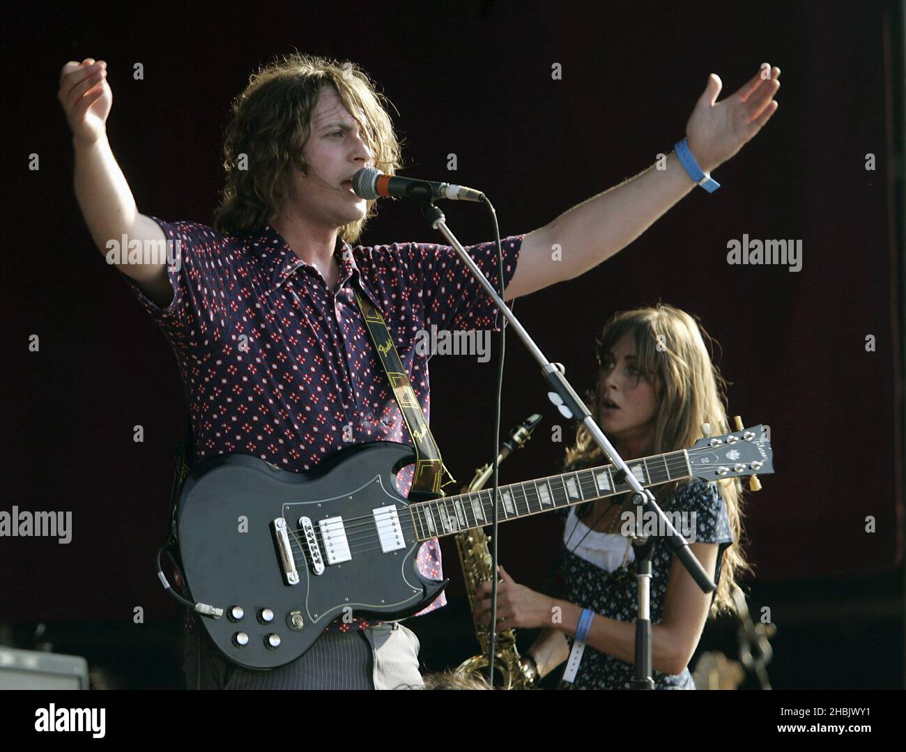 The Zutons performing Stock Photo - Alamy