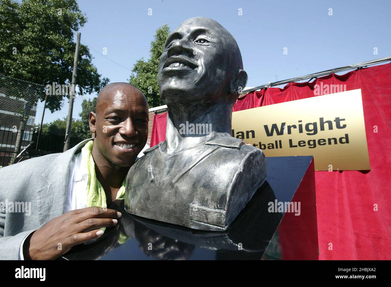 Ian Wright filming a sketch for the Friday Night Project Stock Photo ...