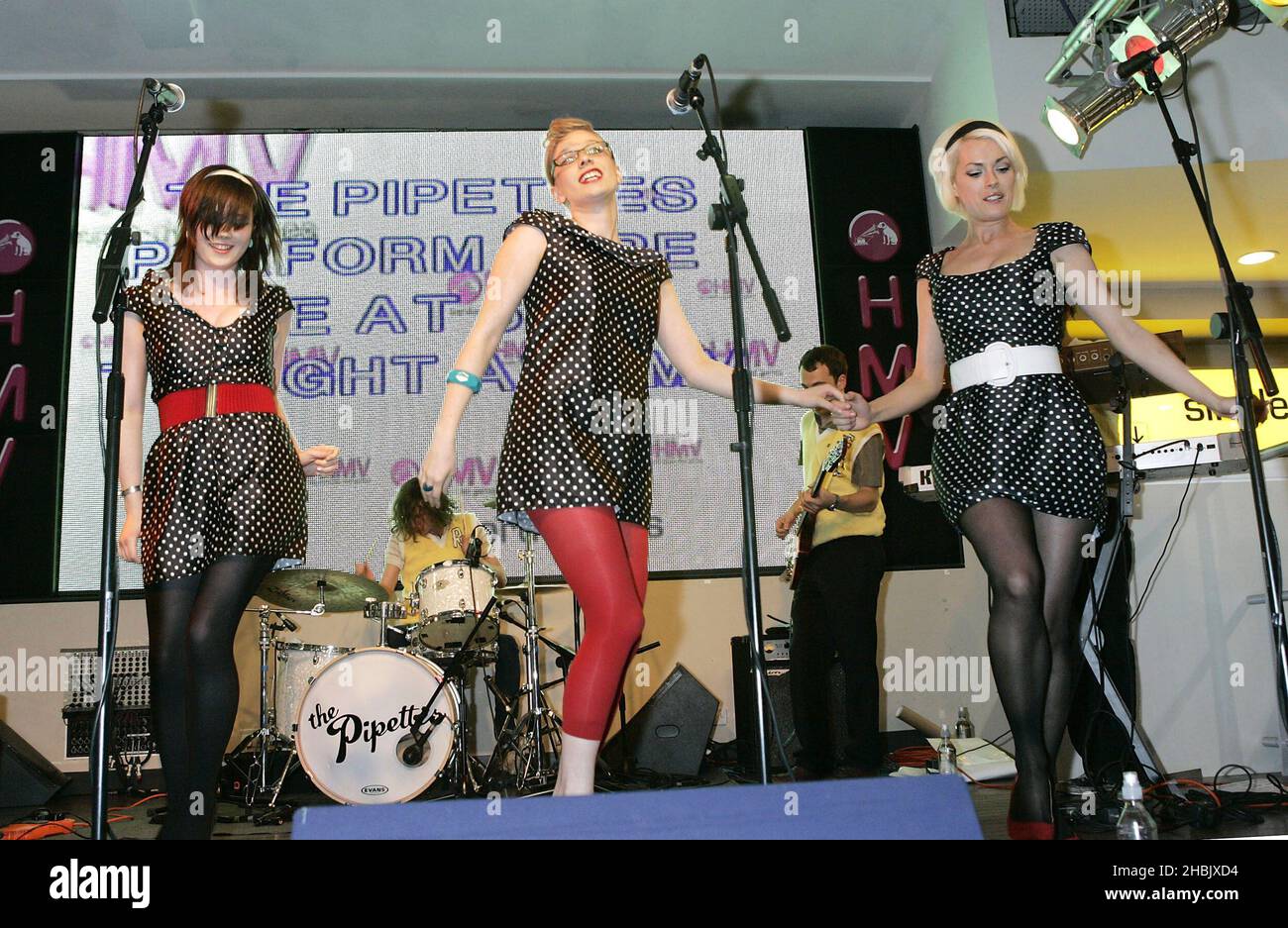 The Pipettes performing Stock Photo - Alamy