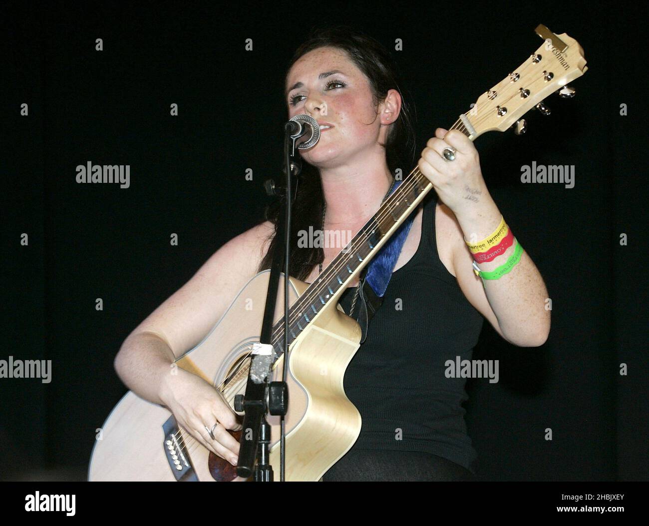 Sandi Thom live on stage Stock Photo - Alamy