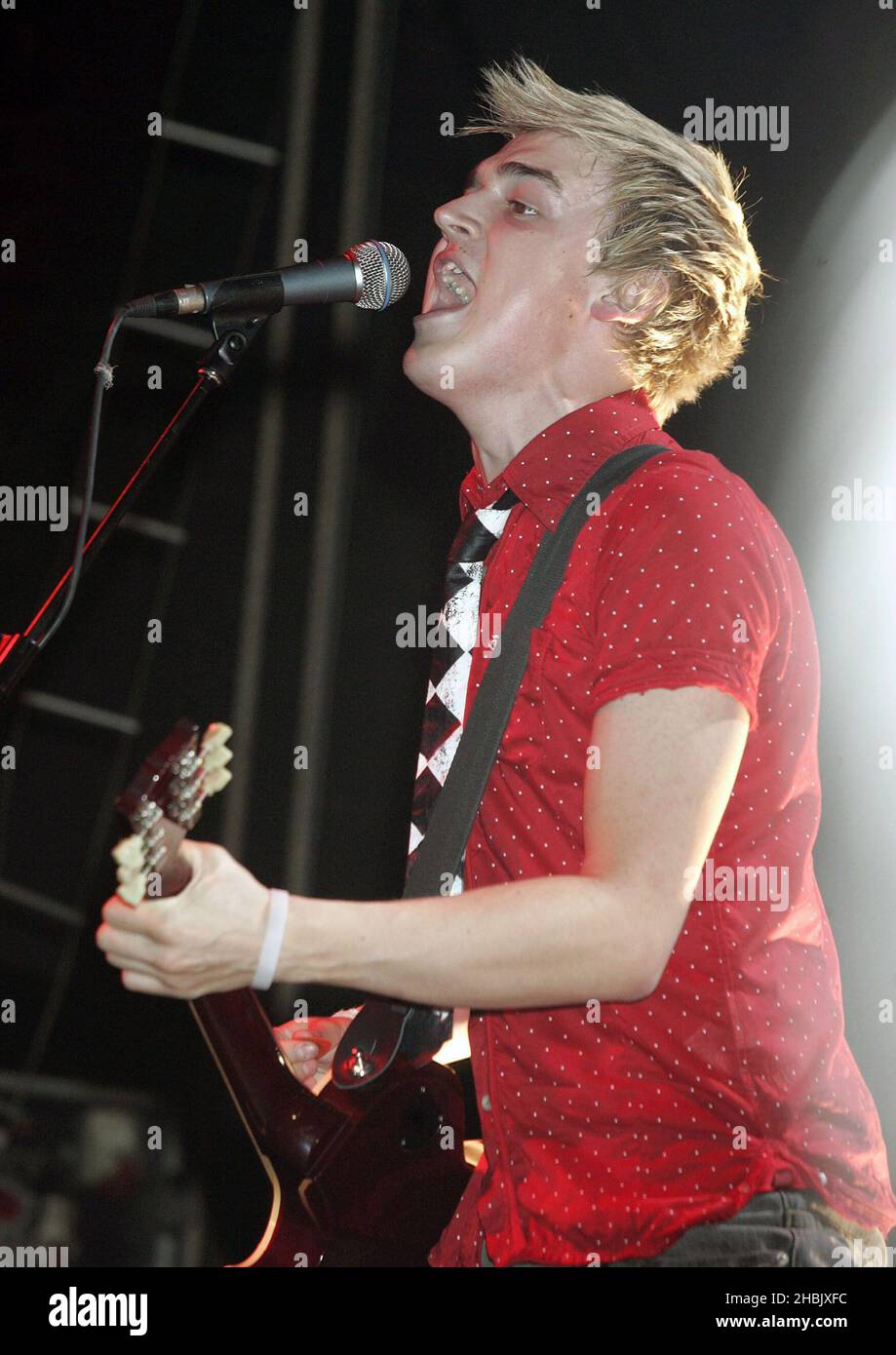 Tom Fletcher of McFly performs live on stage Stock Photo - Alamy