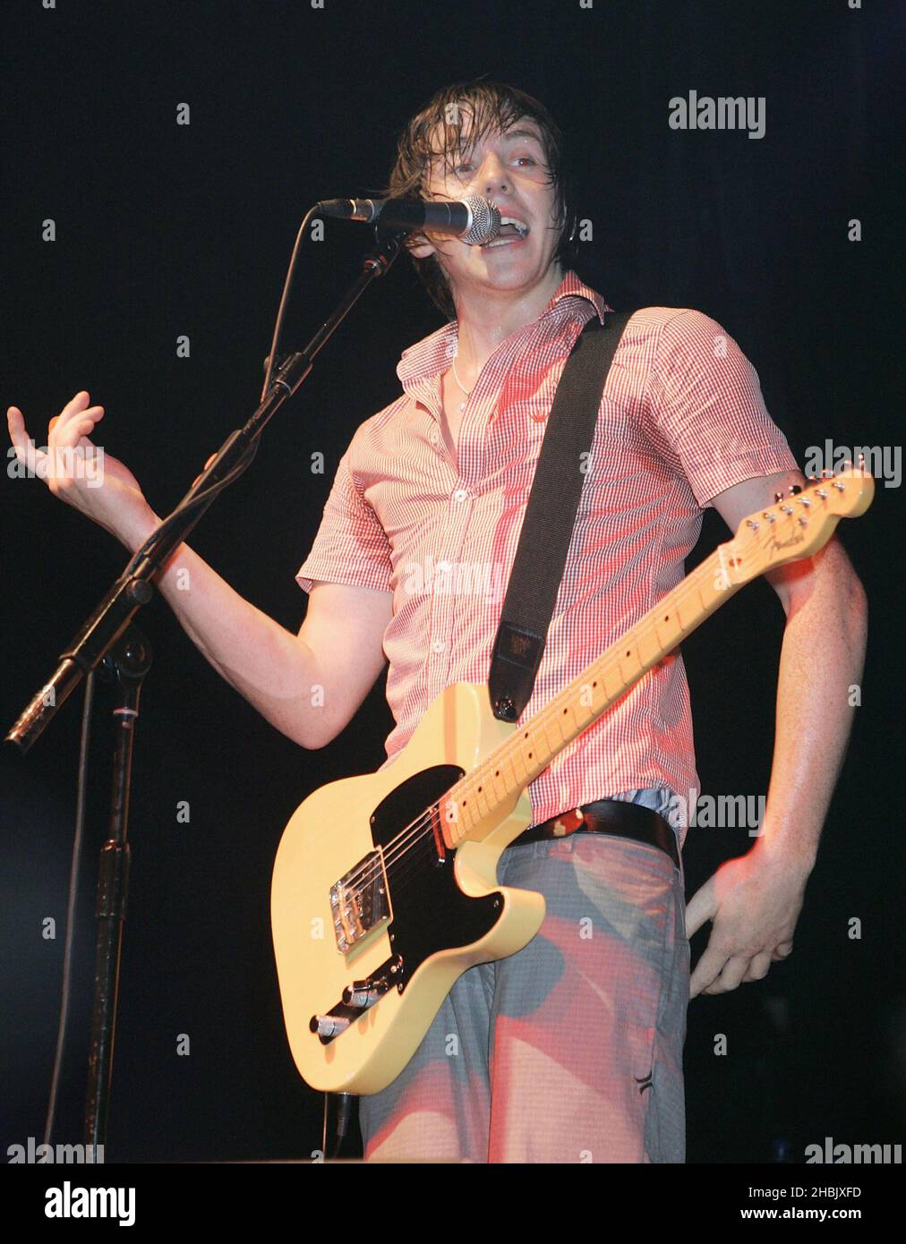 Danny Jones of McFly performs live on stage Stock Photo - Alamy