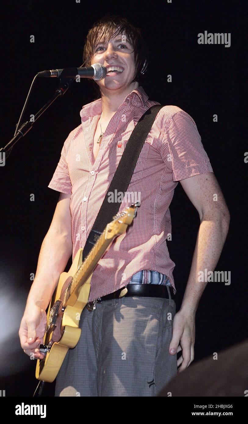 Danny Jones of McFly performs live on stage Stock Photo - Alamy
