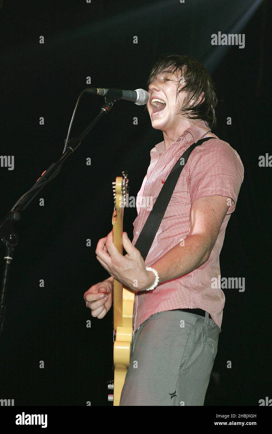 Danny jones of mcfly performs live on stage hi-res stock photography ...
