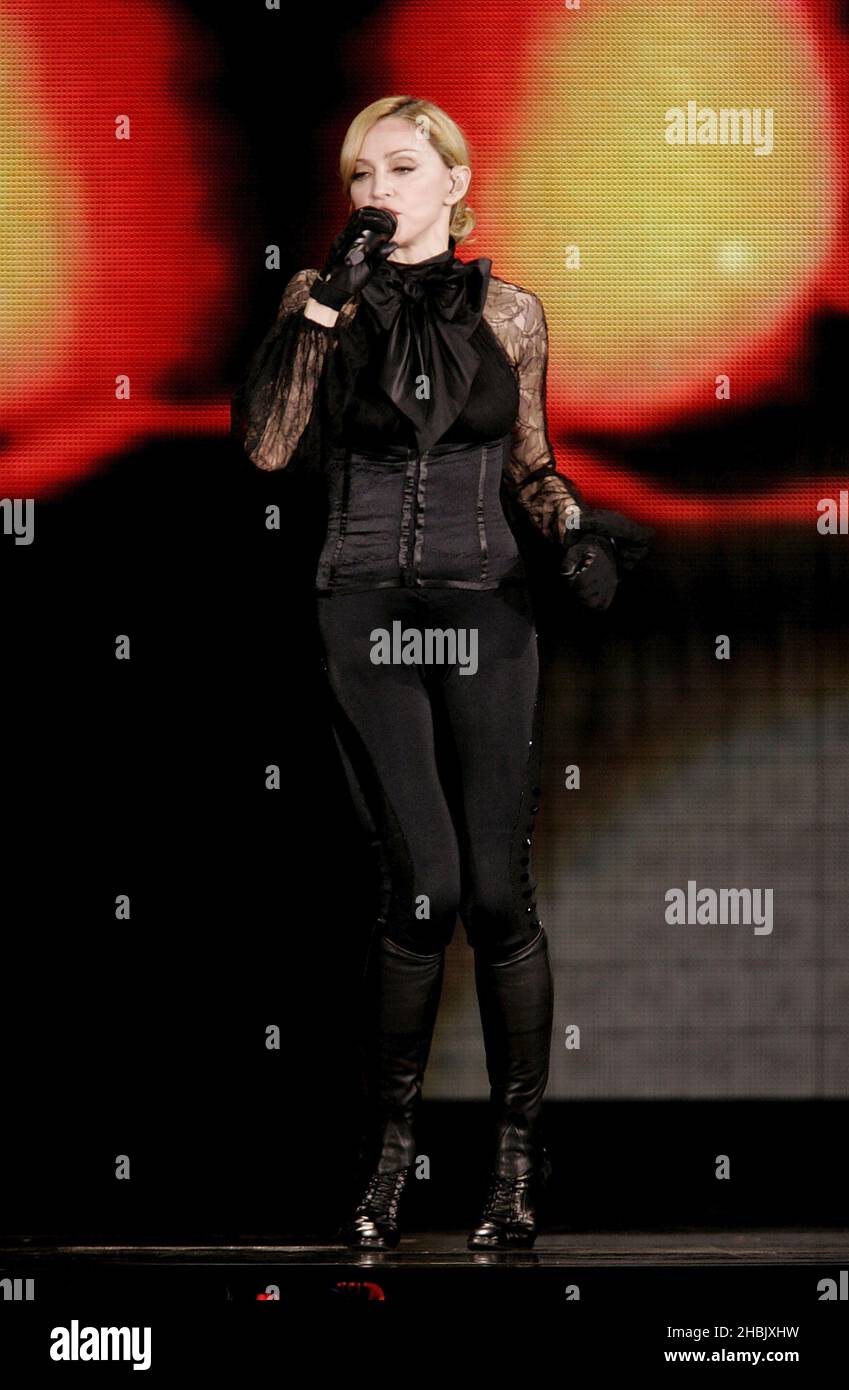 Madonna live on stage Stock Photo - Alamy