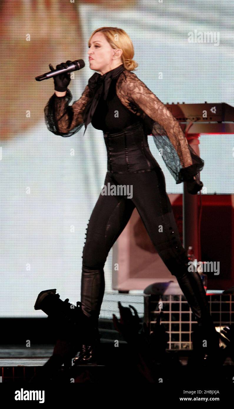 Madonna live on stage Stock Photo - Alamy