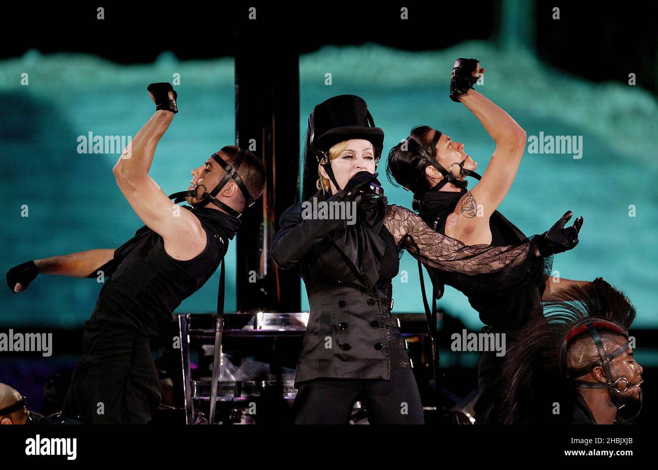 Madonna live on stage Stock Photo - Alamy