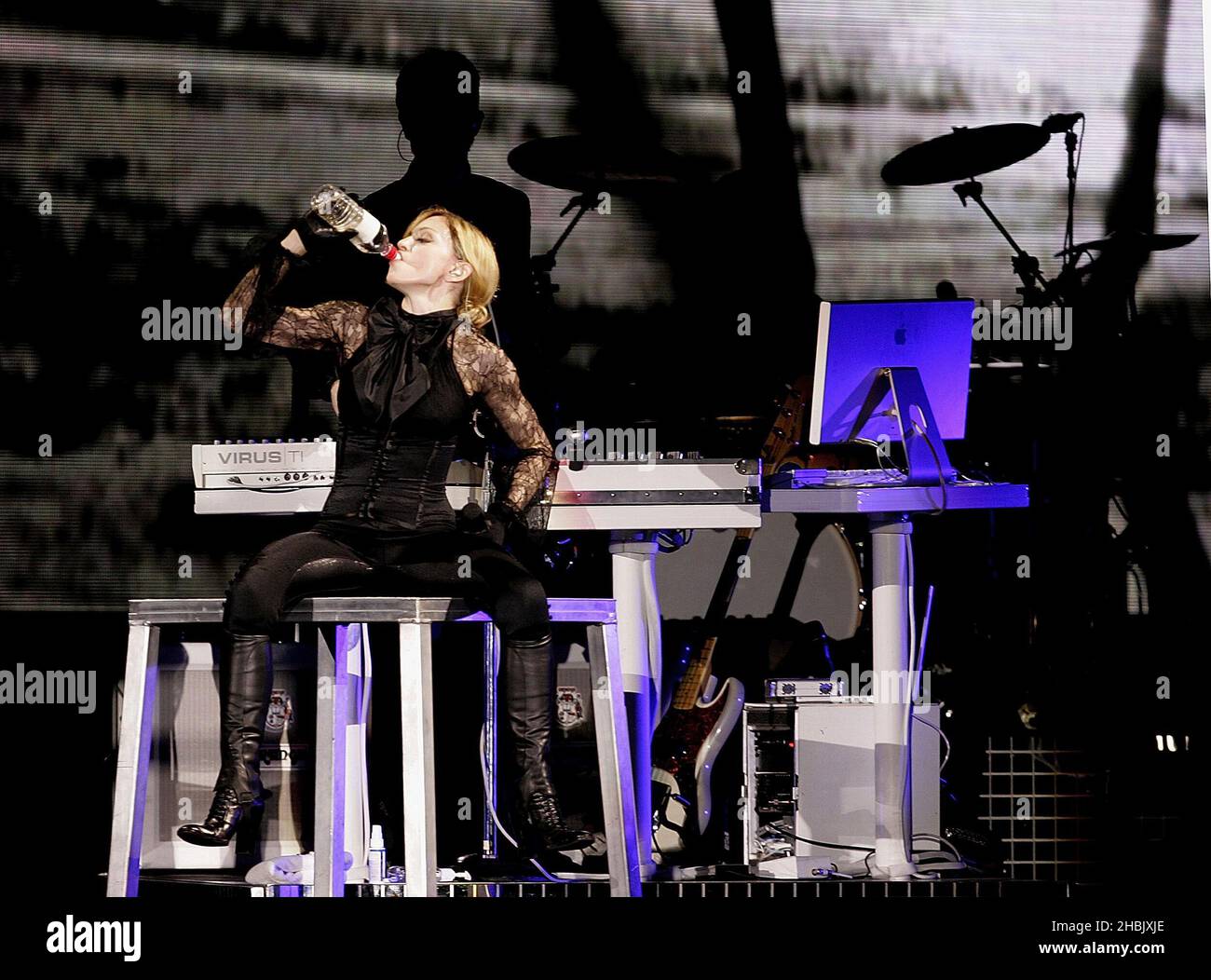 Madonna live on stage Stock Photo - Alamy