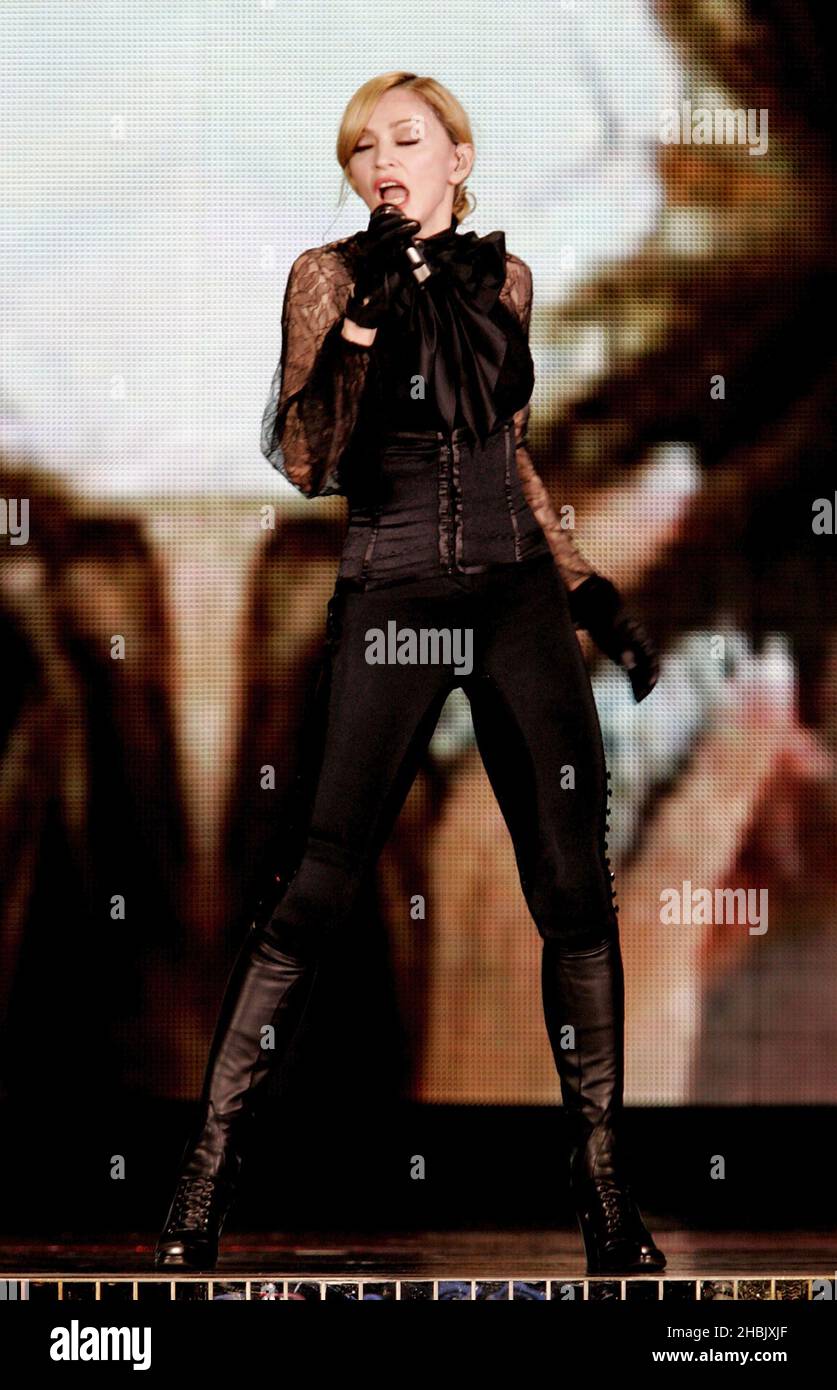 Madonna live on stage Stock Photo - Alamy