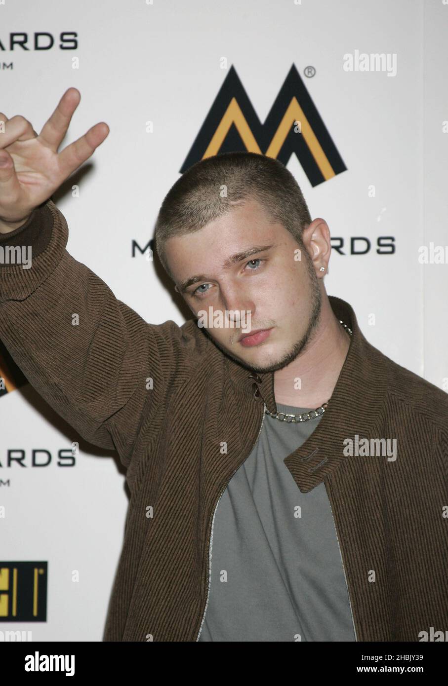 Ben Drew of Plan B arriving Stock Photo - Alamy