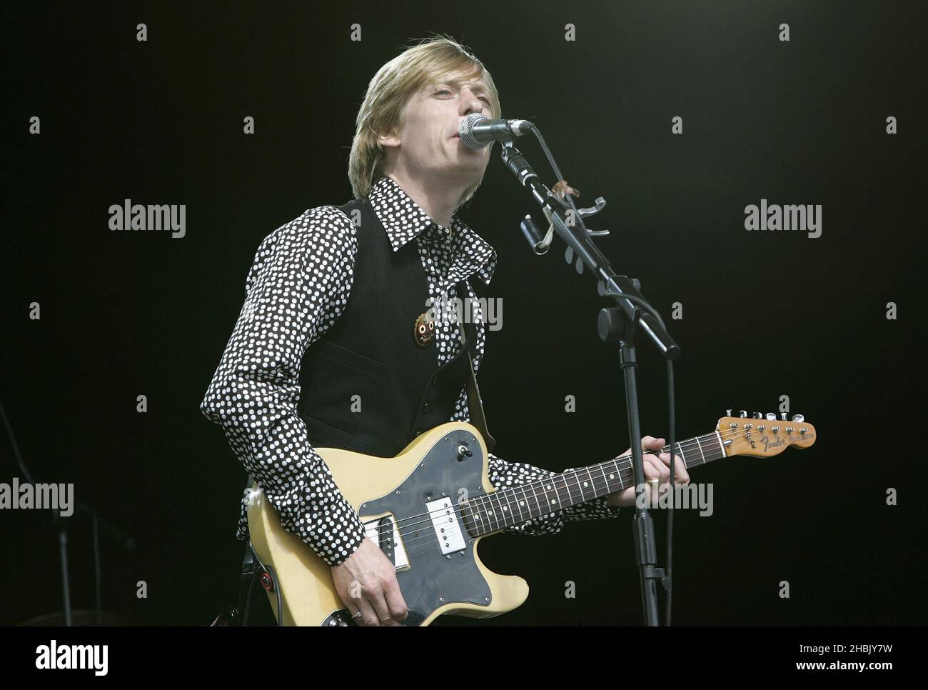 Crispian Mills of Kula Shaker performs on stage, during the V Festival ...