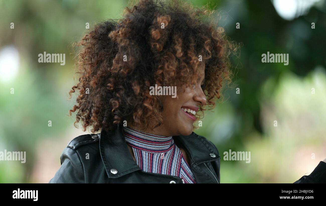 Brazilian woman portrait face close-up smiling Stock Photo - Alamy