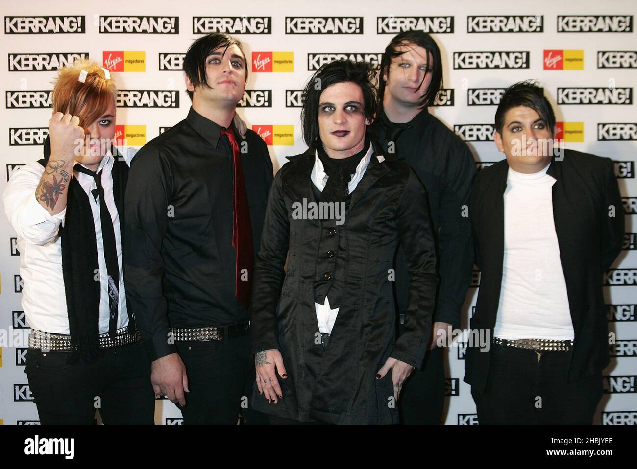 Aiden arrives on the red carpet at the Kerrang Awards Stock Photo - Alamy