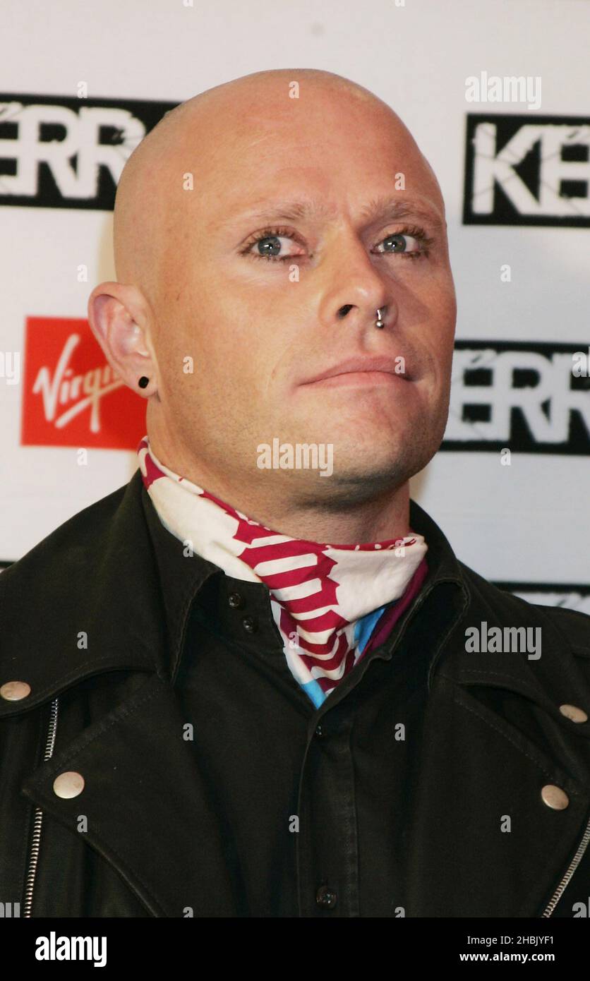 Keith flint arriving on the red carpet at the kerrang hi-res stock ...