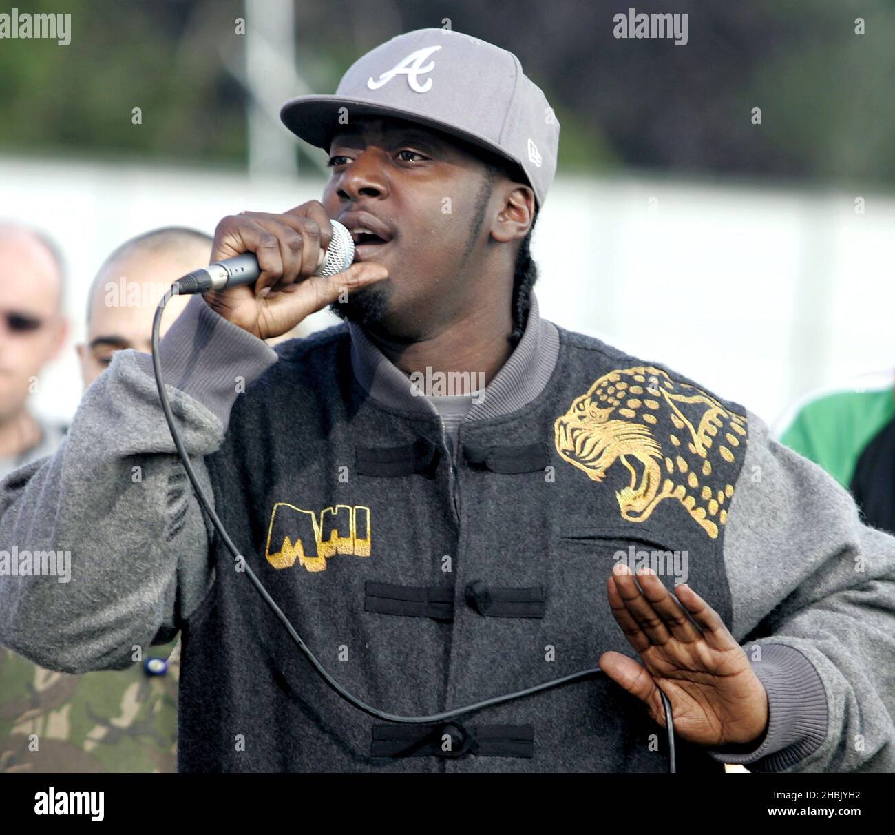 Sway performs performs backstage at the Reading Festival, in Reading on ...