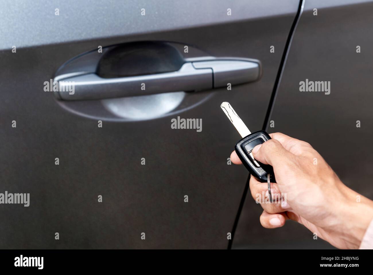 Closeup male hand opening car hi-res stock photography and images - Alamy