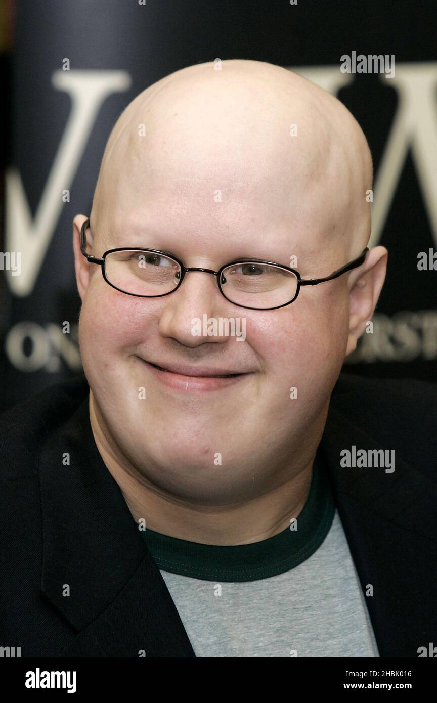 Matt Lucas attending a book signing, Waterstones, London Stock Photo ...