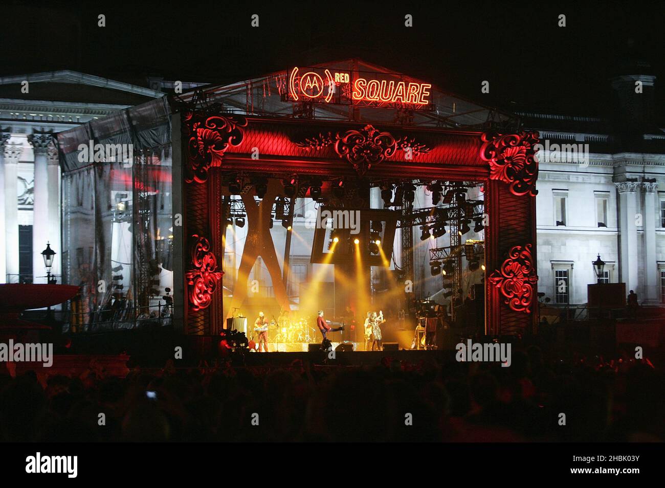 Scissor Sisters perform at Trafalgar Square, London Stock Photo - Alamy