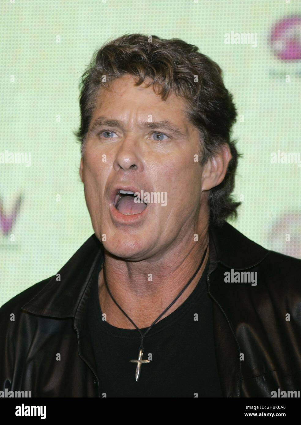 David Hasselhoff attends a signing for his new single Jump in my Car ...