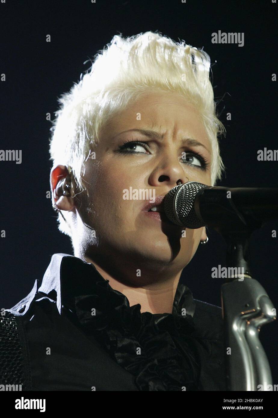 Pink live in concert wembley hi-res stock photography and images - Alamy