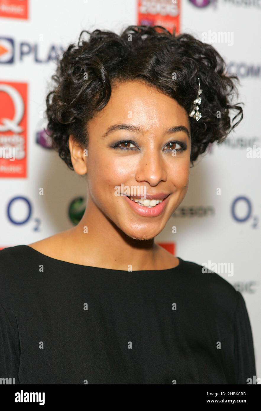 Corinne Bailey Rae in the press room at the 2006 Q Awards at the ...