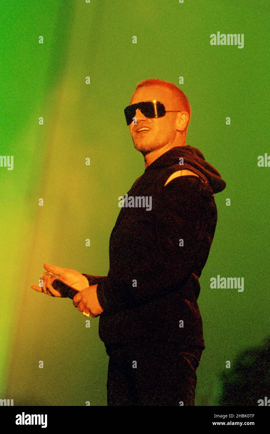 U2 singer Bono live on stage Stock Photo - Alamy