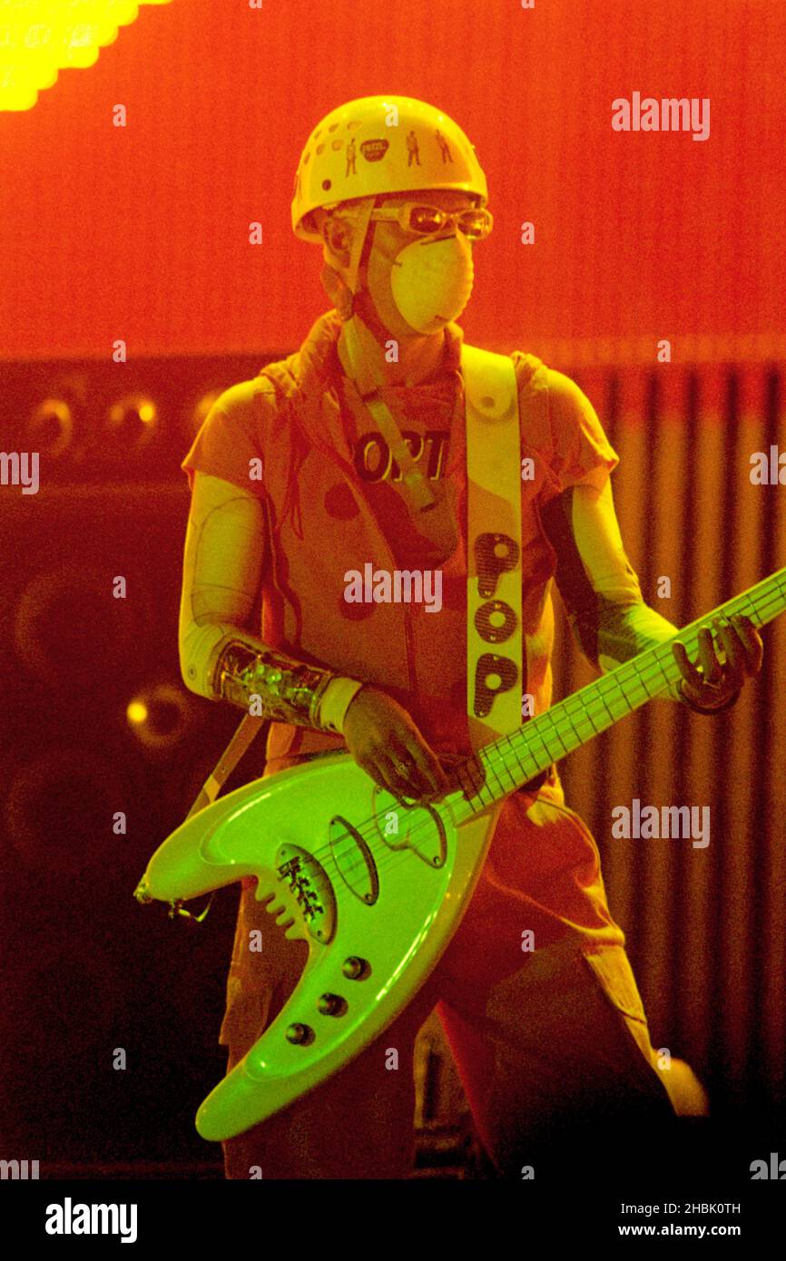U2 bassist Adam Clayton live on stage Stock Photo - Alamy