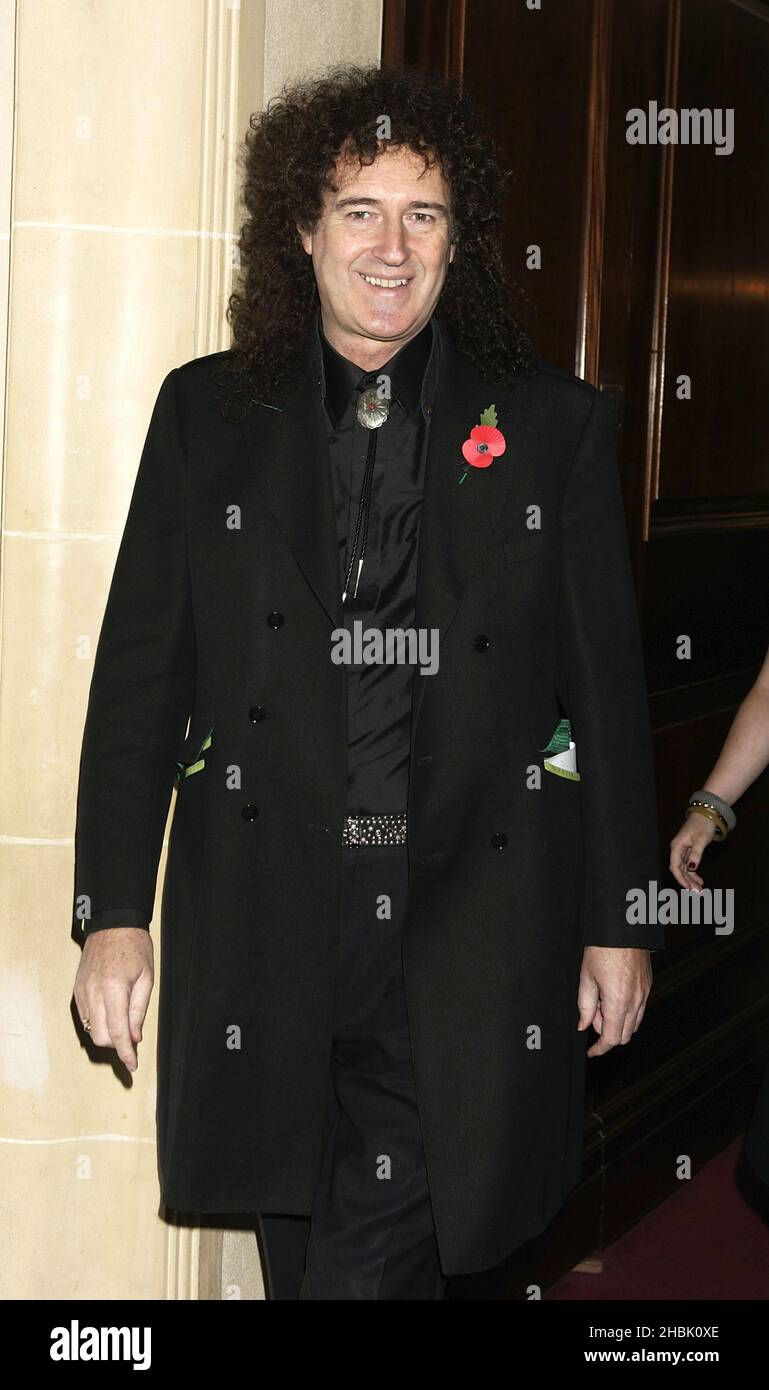 Brian May arrives at the Classic Rock Awards at the Langham Hotel in ...