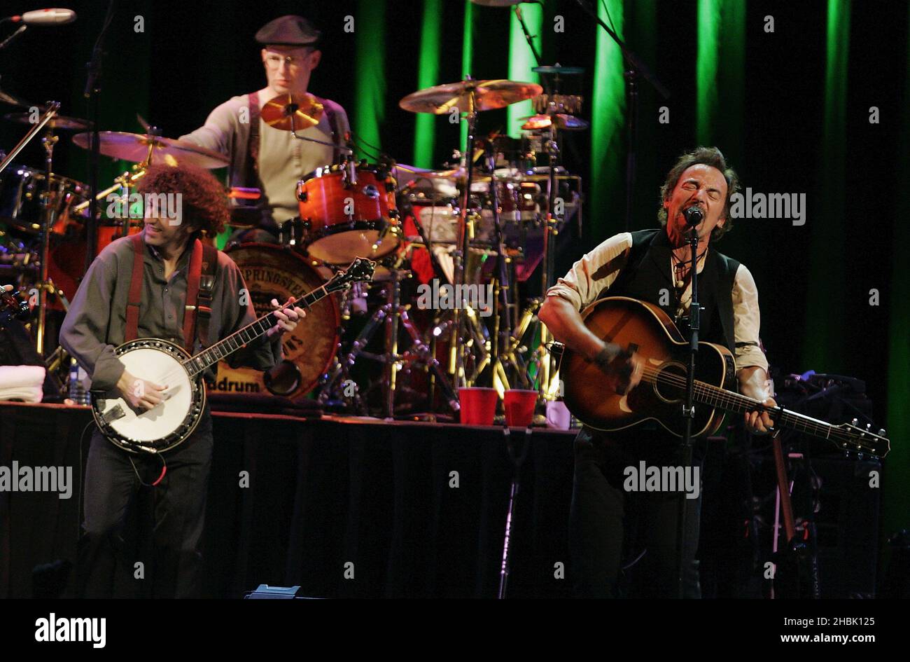 Bruce Springsteen performs on stage at Wembley Arena in London on ...