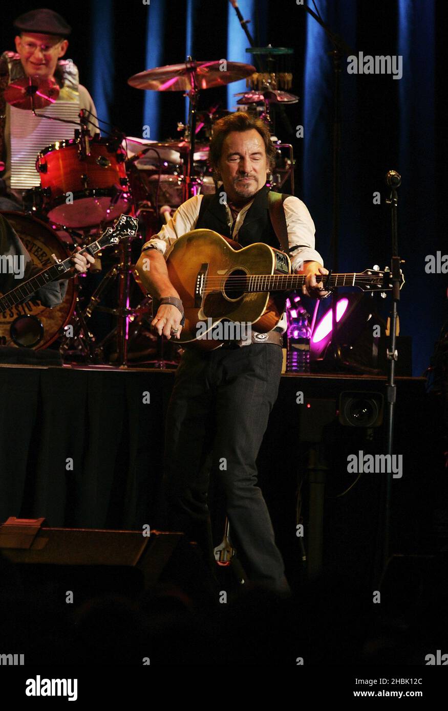 Bruce Springsteen performs on stage at Wembley Arena in London on ...