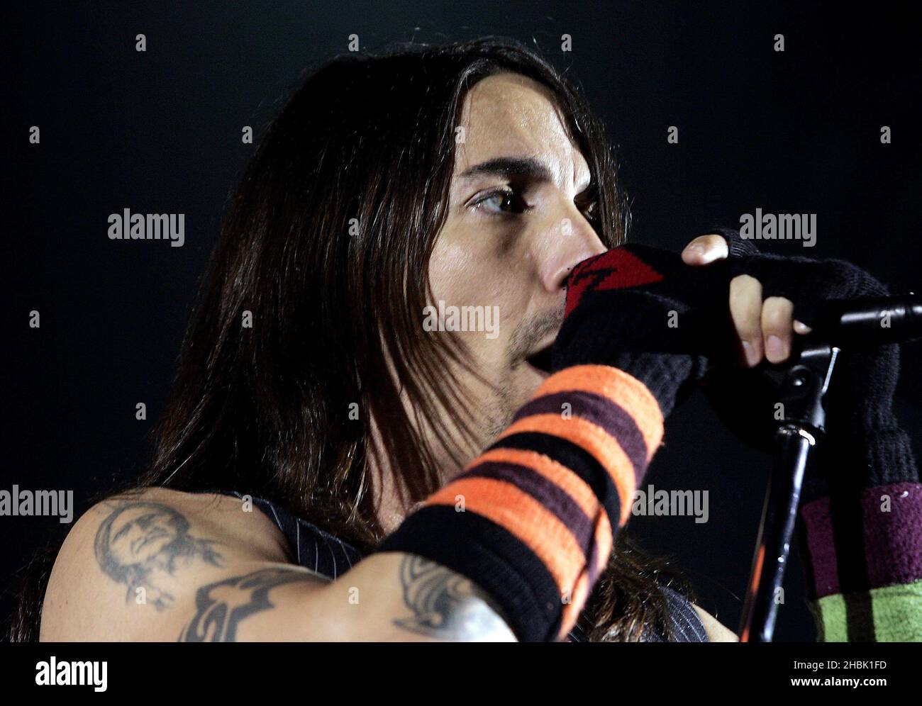 The Red Hot Chili Peppers lead singer Anthony Keidis performs at The ...